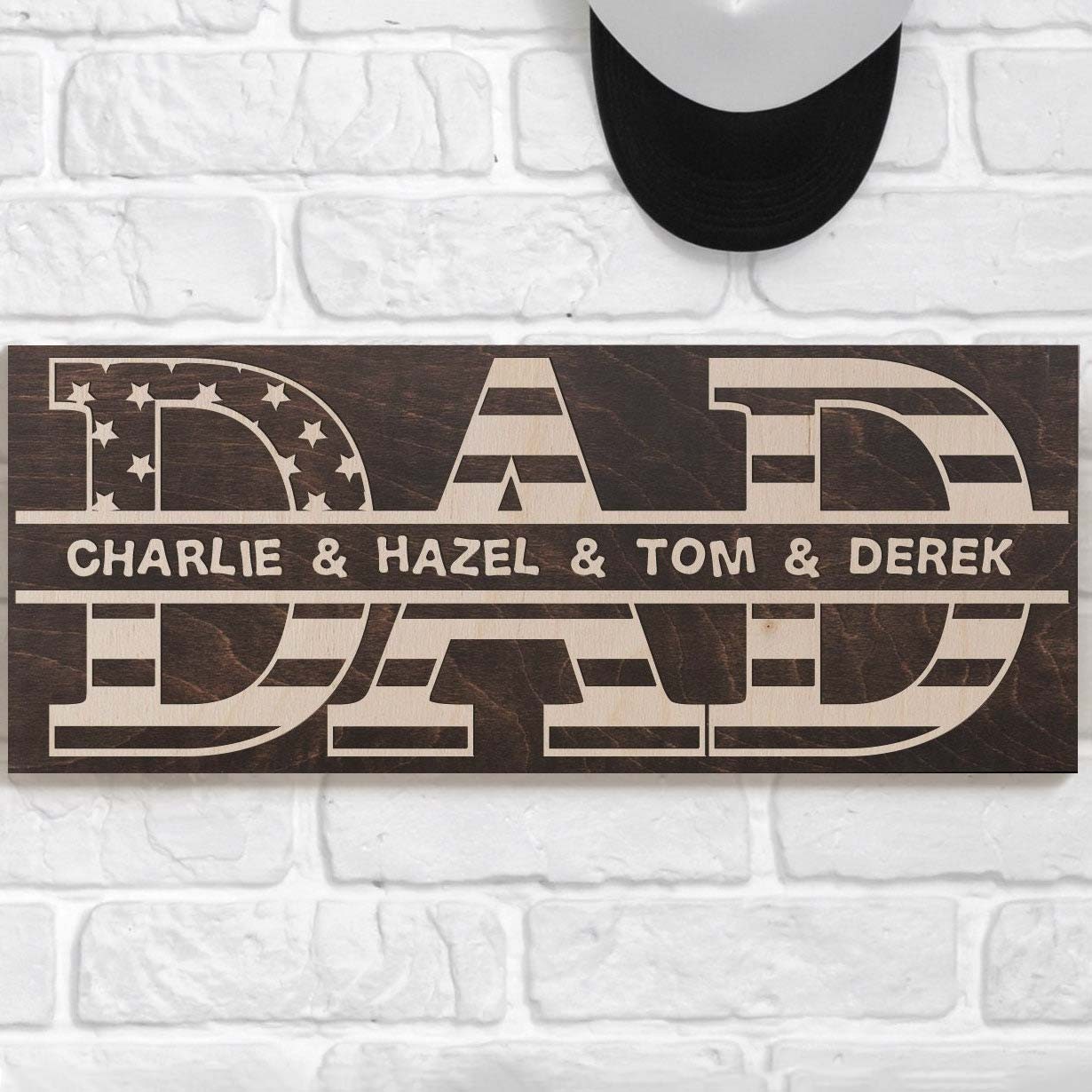 Personalized Dad Sign with Kids Names Gifts For Father's Day - Father ...